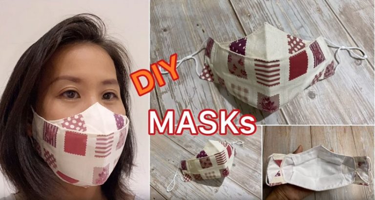 DIY Face Mask Hawk Style with Filter Pocket with Pattern - AON Easy DIY