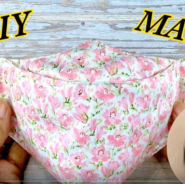 3D Mask 4 Layers NO FOG ON GLASSES DIY Simple Fabric Face Mask Sewing ...