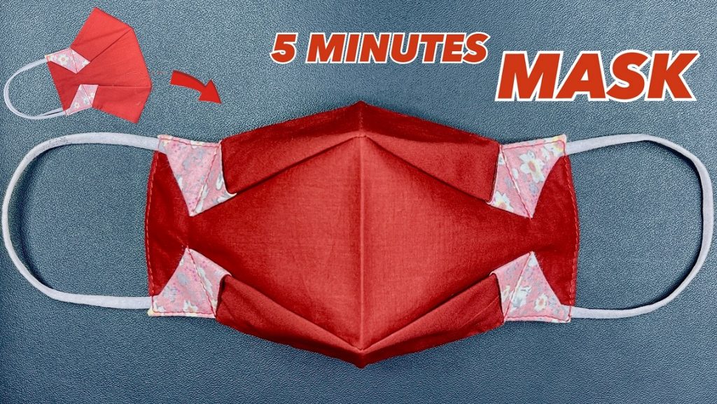 5 MINUTES NEW Origami MASK NO FOG 3D Face Mask Very EASY way to make ...