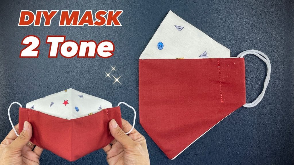 New Design Face Mask 2 TONE with 3 Layers How to Make a MASK Face Mask ...