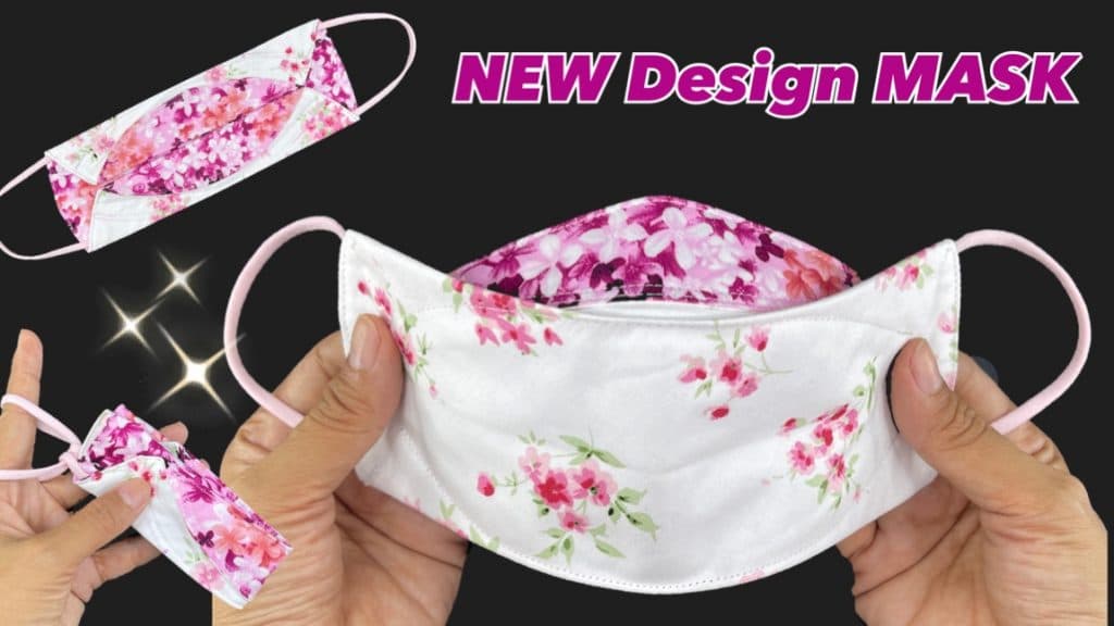 NEW MASK Design | DIY 3D Face Mask Sewing Tutorial - AON Easy DIY