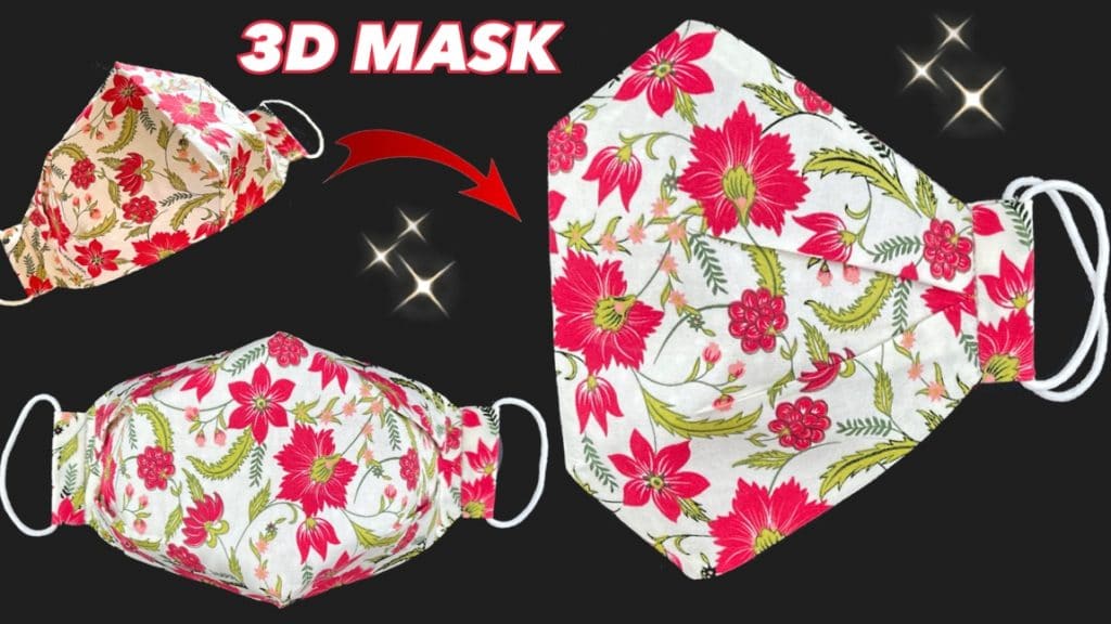 New Style!! DIY Breathable 3D Face Mask Sewing Tutorial | How to make ...