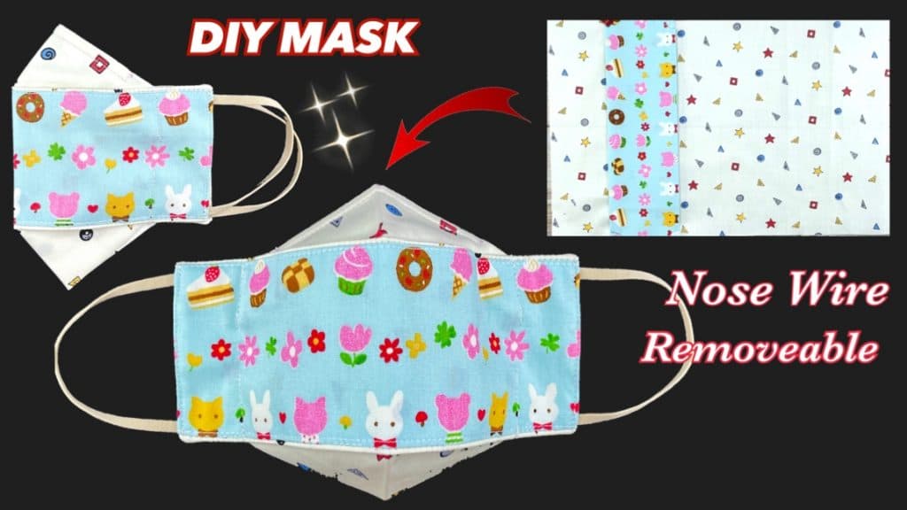 Very Easy Mask Nose wire Removable DIY Mask No Fog On Glasses 3D Face ...