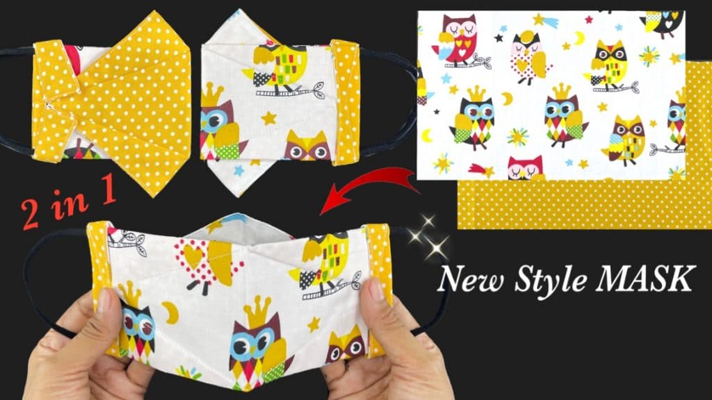 New Design MASK 2021 VERY CUTE Face Mask Sewing Tutorial NO FOG Glasses ...