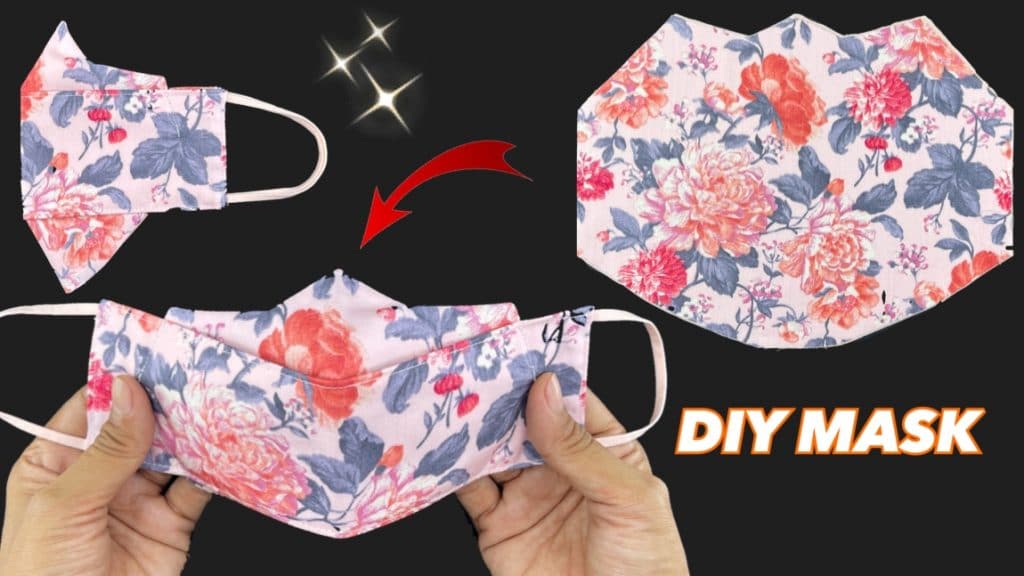 NEW Design Face Mask in 2021 Face Mask Sewing Tutorial Mascara facial ...