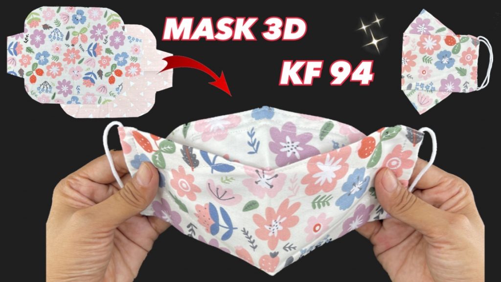 NEW Design 3D KF 94 Very Cute Face Mask - AON Easy DIY