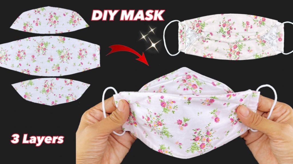 New Style DIY Face Mask KF94 Breathable 3D Face Mask Sewing Tutorial at ...