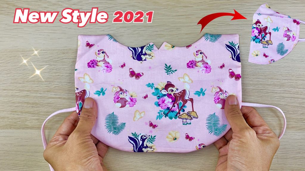 NEW Mask Design 2021 Beautiful 3D Mask DIY Breathable Face Mask Sewing ...