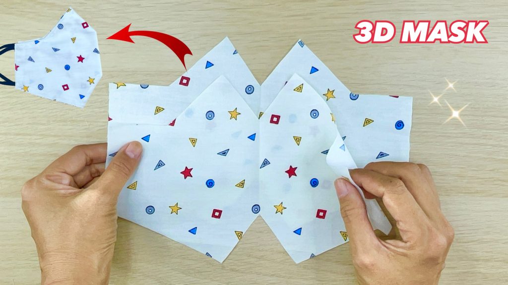 DIY Beautiful 3D Face Mask Easy Pattern Sewing Tutorial - AON Easy DIY